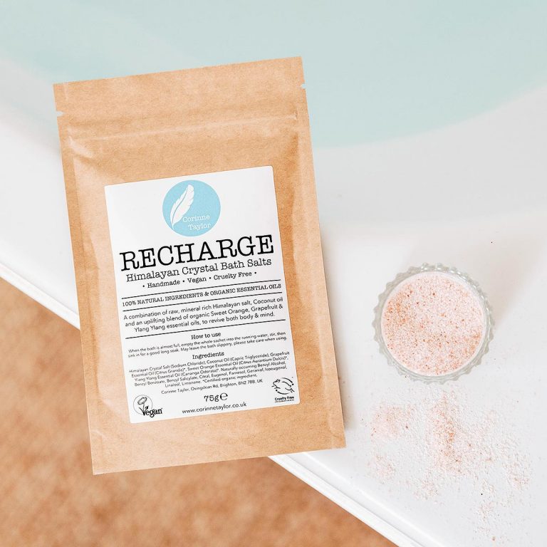 Recharge Himalayan Bath Salts Sachet - BRITISH design BRITISH made